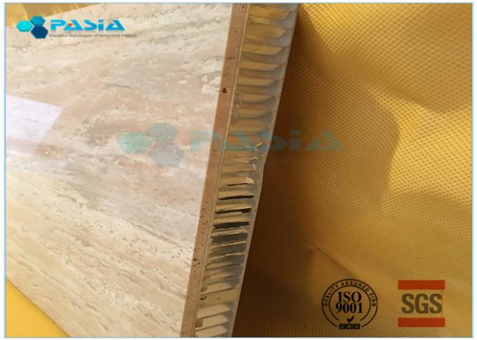 Curved Shape Composite Stone Panels For Interior Walls AHP Substrate