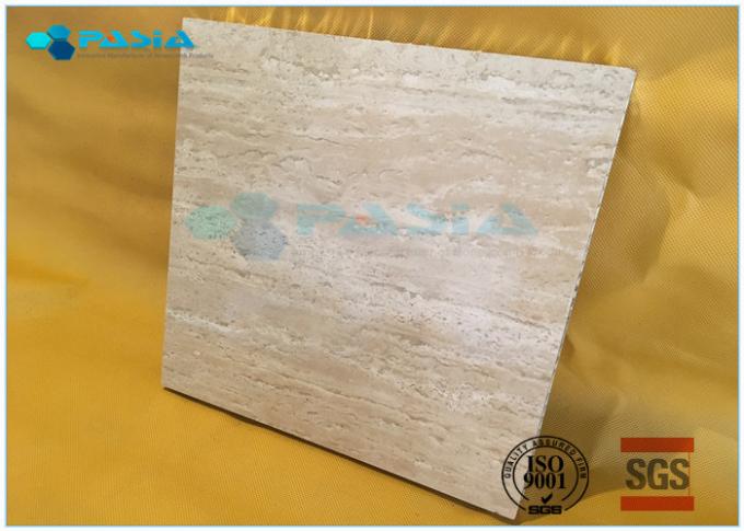 Aluminum Backed Composite Stone Panels For Indoor Cladding 12mm Anti - Wear