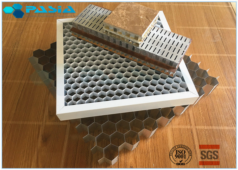 Glue Bonded Aluminum Honeycomb Curtain Wall Core Board 0.07mm Thickness